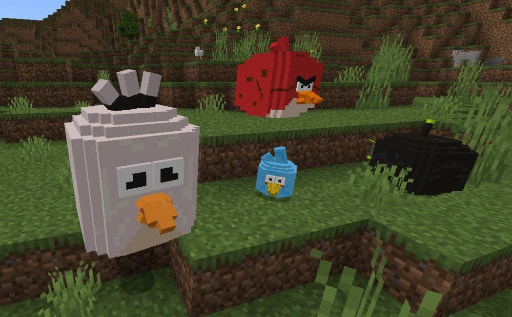 Скачать Мод Angry Birds на Minecraft PE — Мод Angry Birds для Майнкрафт ПЕ